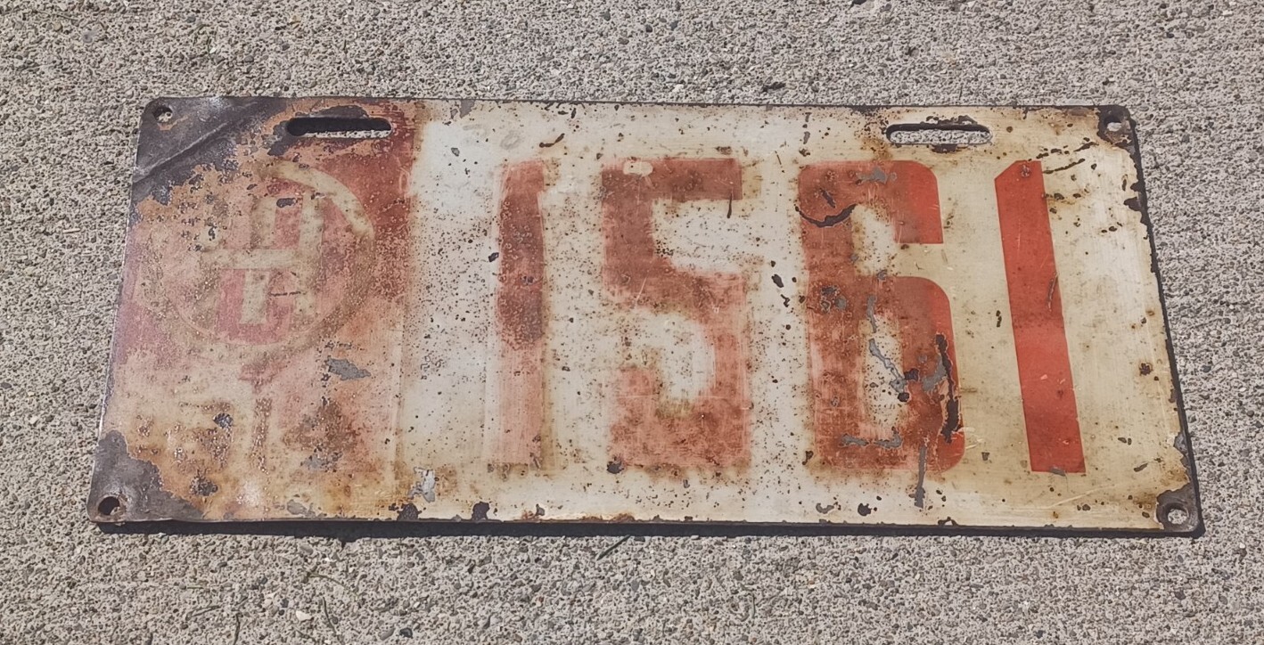 1914 Ohio License Plate Tag Antique #1561 low number w Original Paint ...