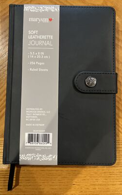 NEW maryAnn ️ Soft Leatherette Notebook/Journal * Magnetic Closure ...