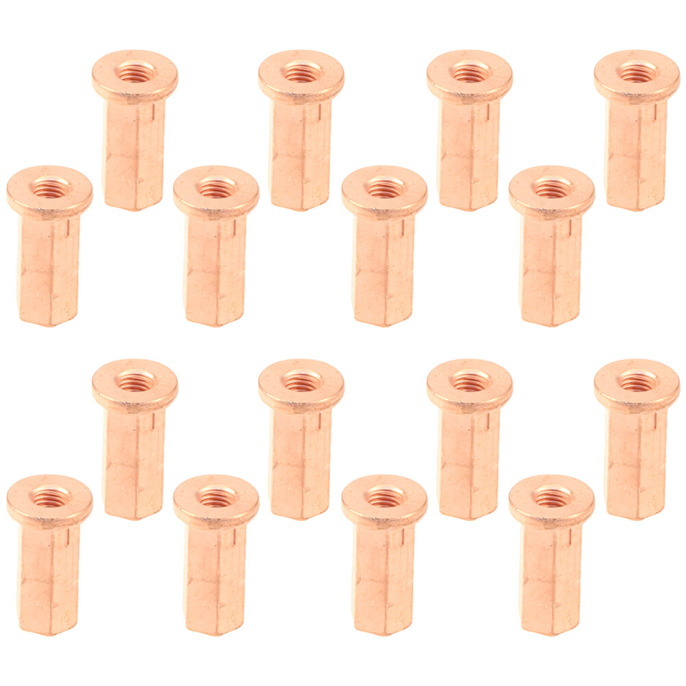 Elring Set of 16 Copper Flange Nuts M7 x 1 x 27 for BMW E82 E90 E60 F01 ...