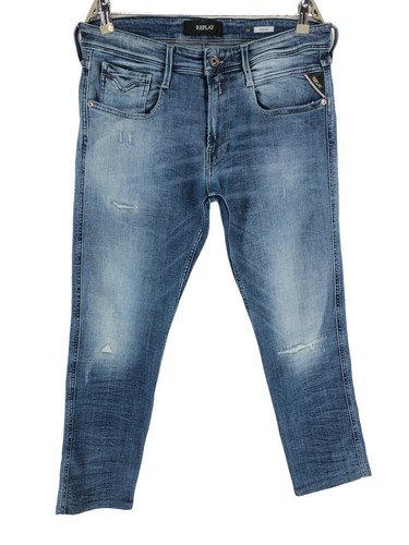 REPLAY Men ANBASS Slim Fit Jeans Size W34 L28 | eBay