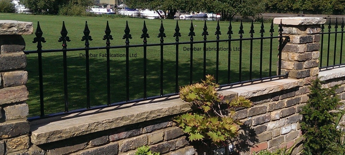 Wall With Wrought Iron Fencing