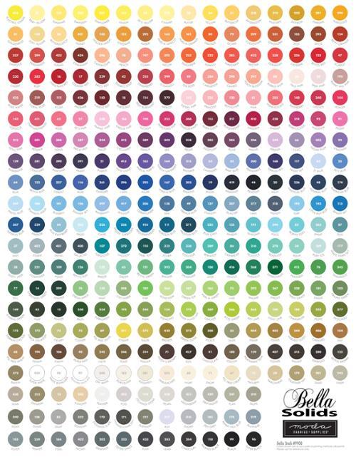Bella Color Chart