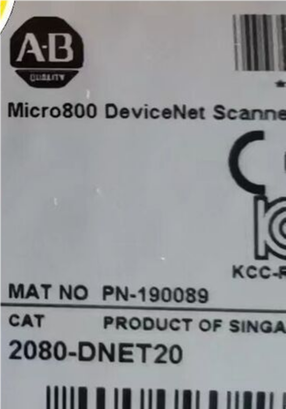 Allen-Bradley 2080-DNET20 Micro800 DeviceNet Scanner Plug-In 2080DNET20 ...