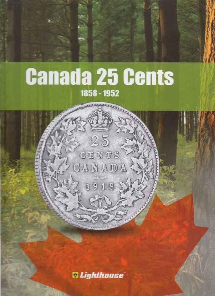 New Album For Collection Of Canada 25 Cent Coins 1858 1952 Lighthouse ...