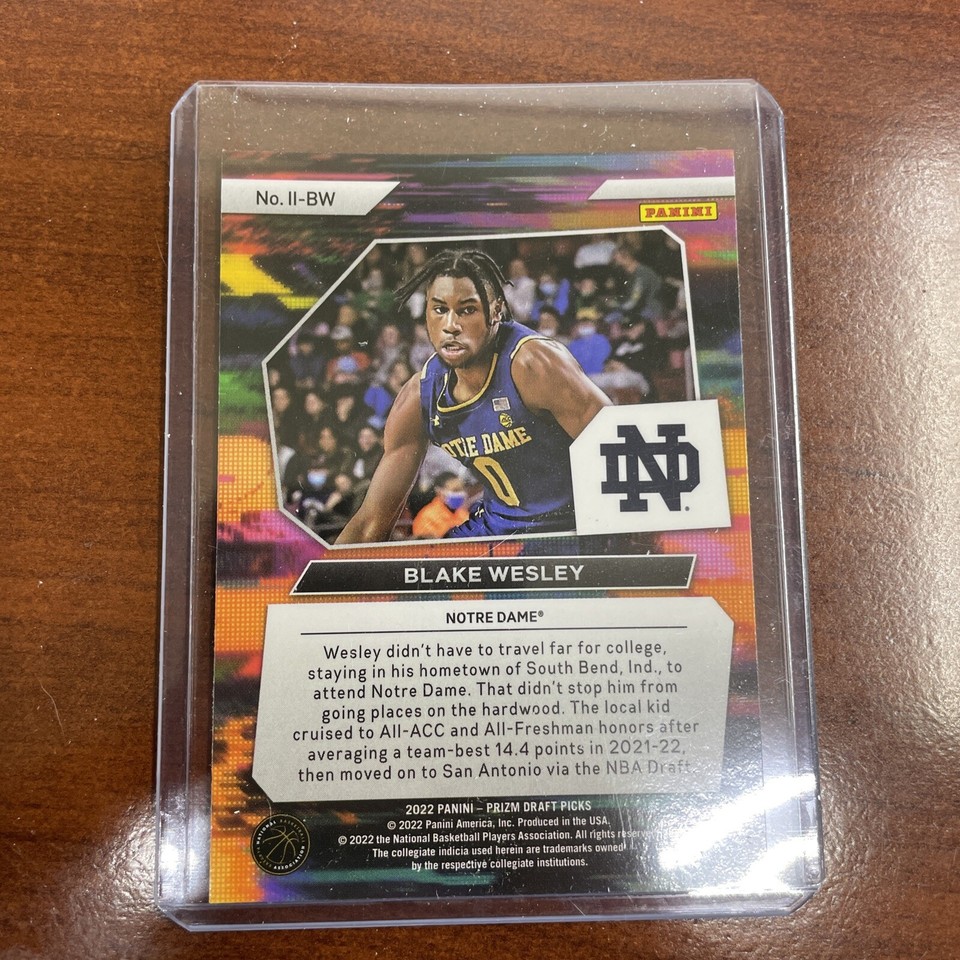 Blake Wesley 2022 Panini Prizm Draft Picks Instant refraction Cards | eBay