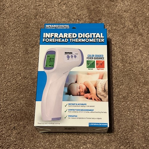 Infrared Digital Forehead Thermometer No Touch Baby Adult Temperature ...
