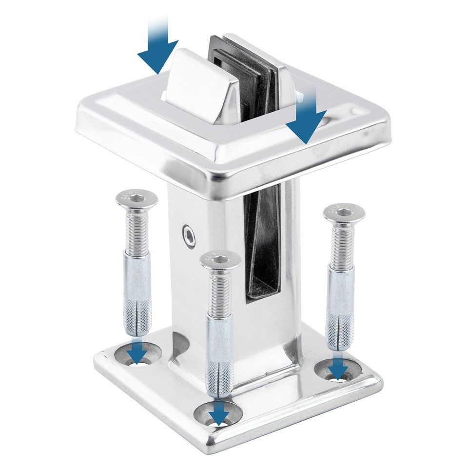 20X Heavy Duty Stainless Steel Spigot Glass Pool Fencing Balustrade ...