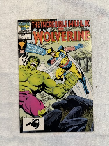1986 MARVEL Comics THE INCREDIBLE HULK and WOLVERINE #1 - 1st reprint ...