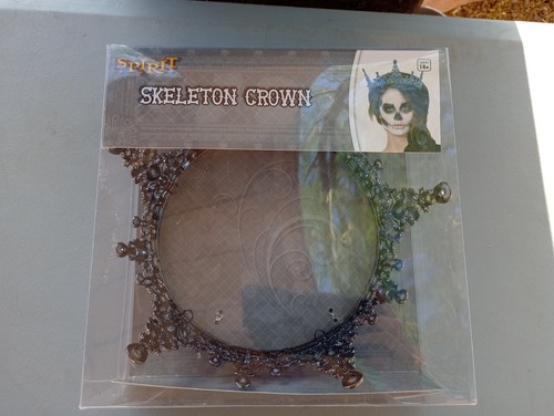 Spirit Halloween Skeleton Crown Costume Cosplay Princess Queen Jeweled ...