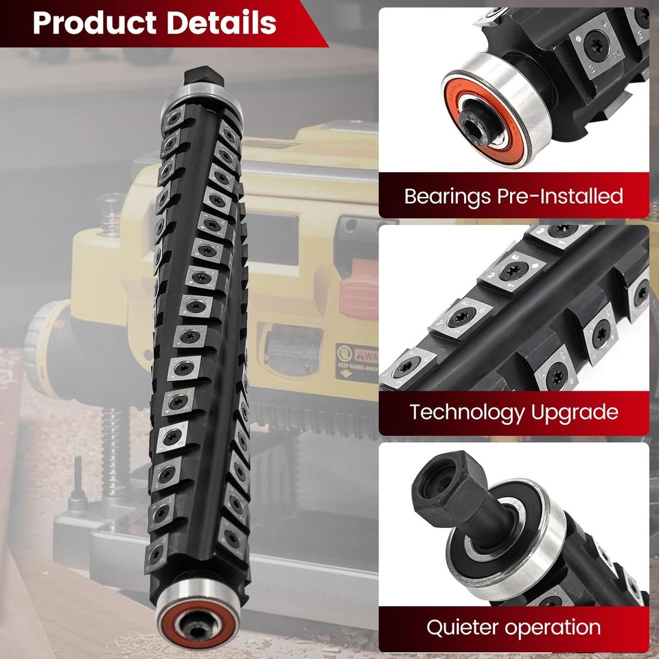 Fit for DeWalt DW735 DW735X Thickness Planer 13 inch Sprial Helical Cutterhea... | eBay