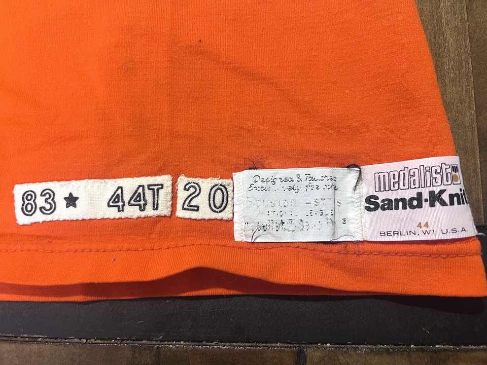 HOUSTON ASTROS home GEORGE BJORKMAN GAME WORN JERSEY used 1983 vtg ...