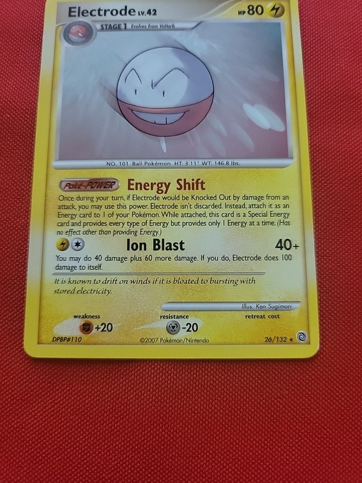 Pokemon: Electrode #26/132 Non Holo 2007 Secret Wonders Rare Vintage ...