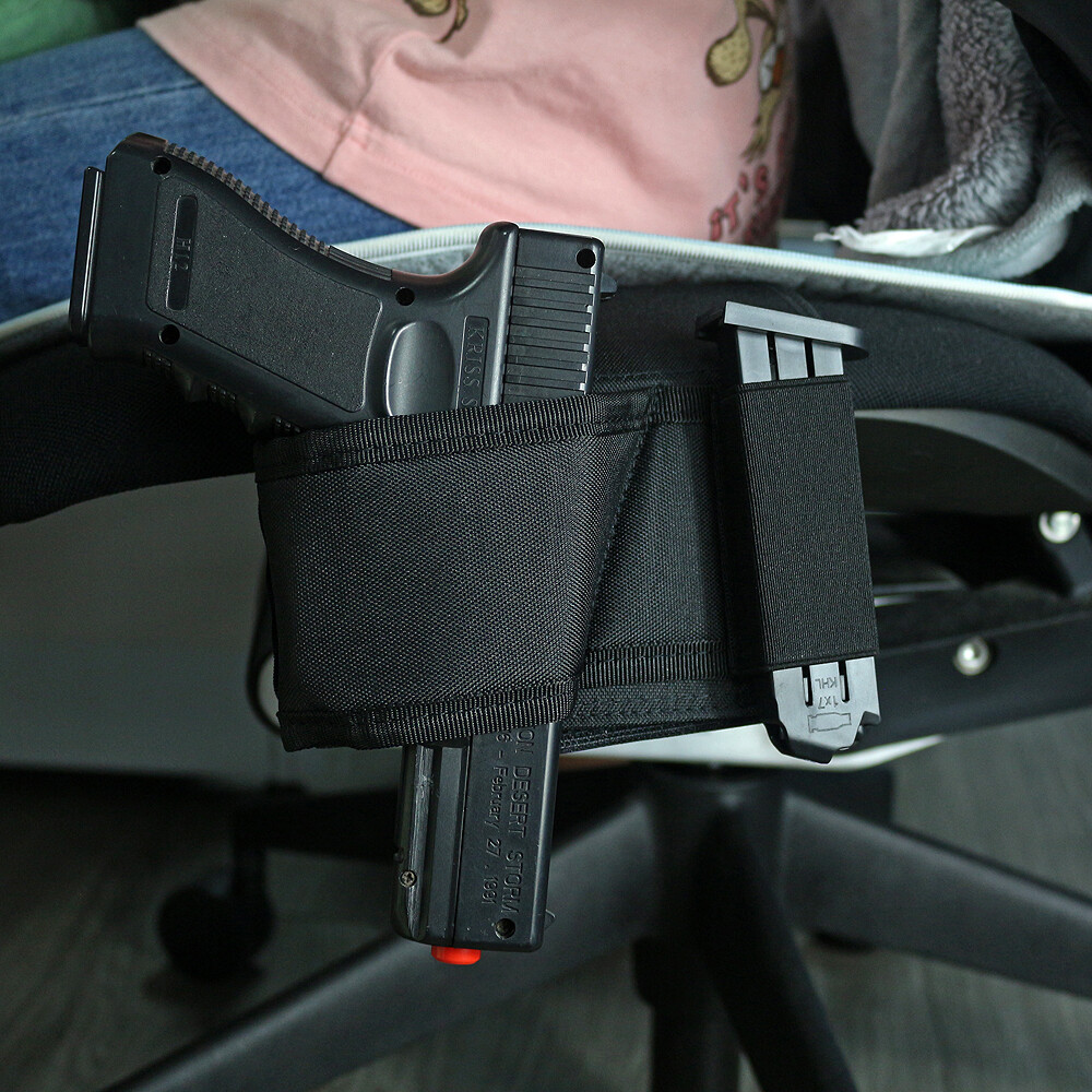 Concealed Carry Mattress Bed Gun Holster Under Car Seat Pistol Magazine ...