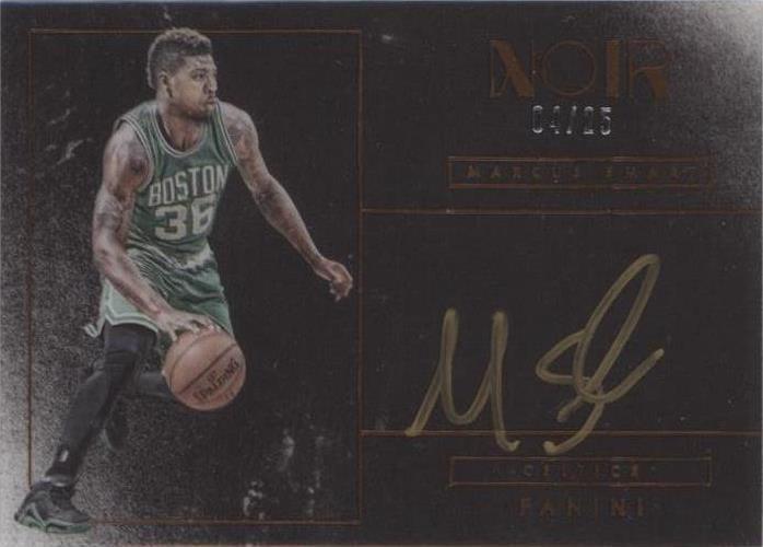 2015-16 Panini Noir - Auto Noir Color Marcus Smart #NC-MST Bronze /25 ...