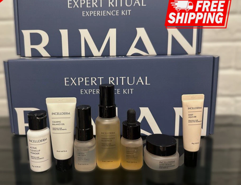 INCELL..DERM 7-Piece MINI Skincare Kit – K-Beauty Essentials –New– Free ...