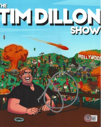 COMEDIAN TIM DILLON SIGNED 8x10 PHOTO 5 SHOW PODCAST STAND UP BECKETT ...