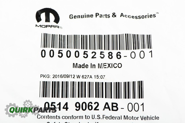 Engine Oil Pressure Switch-VIN: G Mopar 5149062AB for sale online | eBay