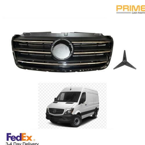 Front Grille Without Logo Emblem Fits For 18-24 Mercedes Benz Sprinter ...