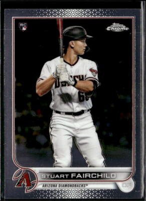 2022 Topps Chrome Stuart Fairchild Arizona Diamondbacks RC #156 5 Card ...
