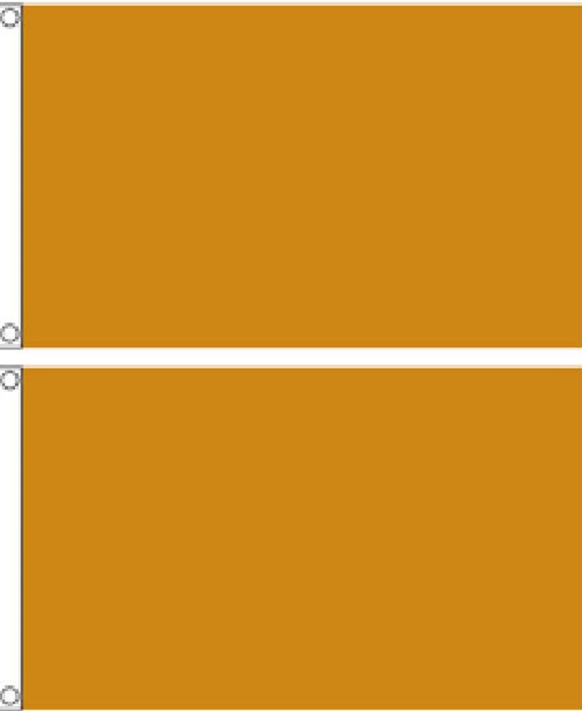(2 pack lot) 3x5 Gold Solid Plain Blank Color Flag 3'x5' Banner ...