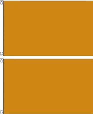 (2 pack lot) 3x5 Gold Solid Plain Blank Color Flag 3'x5' Banner ...