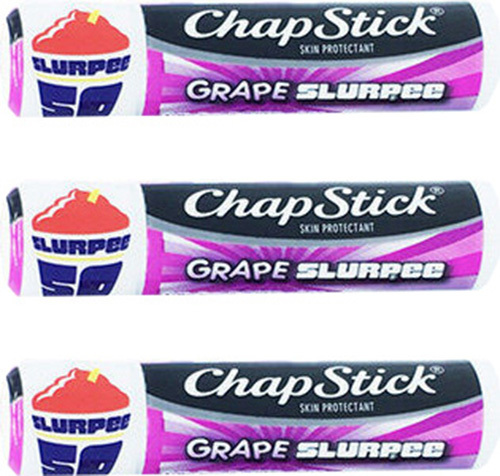 (3 PACK) ChapStick Slurpee GRAPE or BLUE RASPBERRY (CHOOSE FLAVOR) 0.15 ...