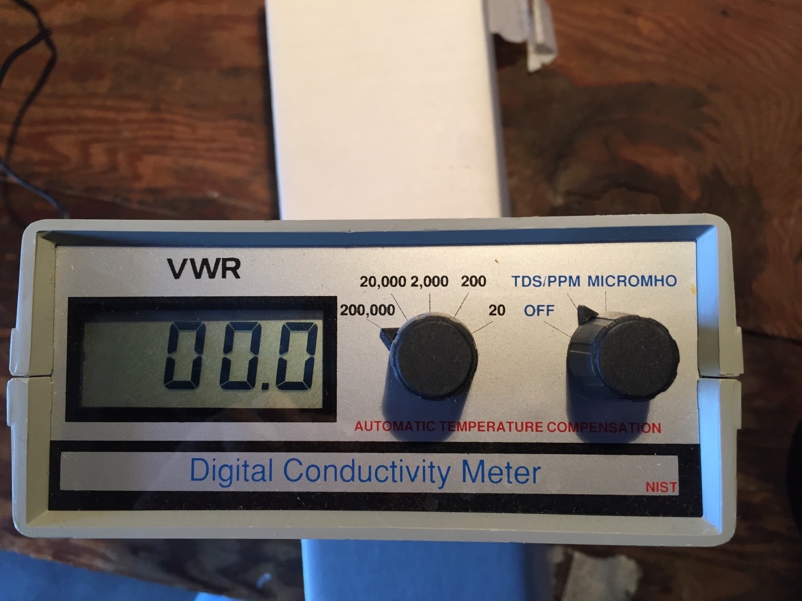 Portable VWR Conductivity, Total Dissolved Solids Meter with Power ...