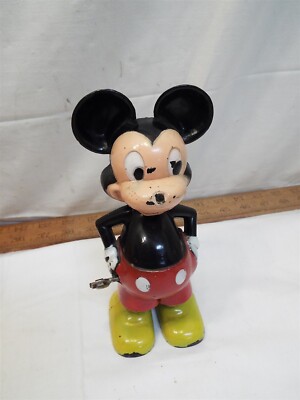Vintage Marx Mickey Mouse Wind-Up Plastic Toy Whirling Spinning Tail ...