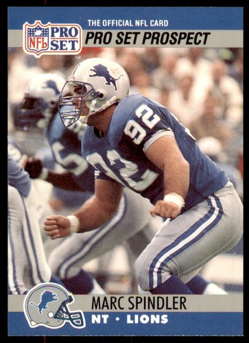 1990 Pro Set Marc Spindler Rookie Detroit Lions #733 | eBay