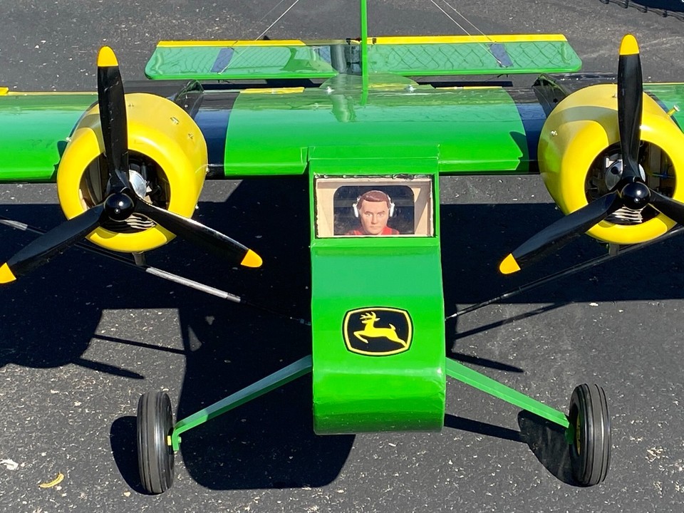 John Deere Tractor Co. Custom Giant Scale Twin RC Plane Super Flying ...