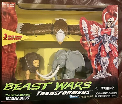 VINTAGE TRANSFORMERS BEAST WARS MAXIMAL MAGNABOSS COMBINER 3 PACK NEW ...