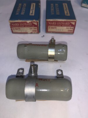 WARD LEONARD 4000 Ohm 25 Watt Adjustable, Ceramic Resister New 2 Pack ...