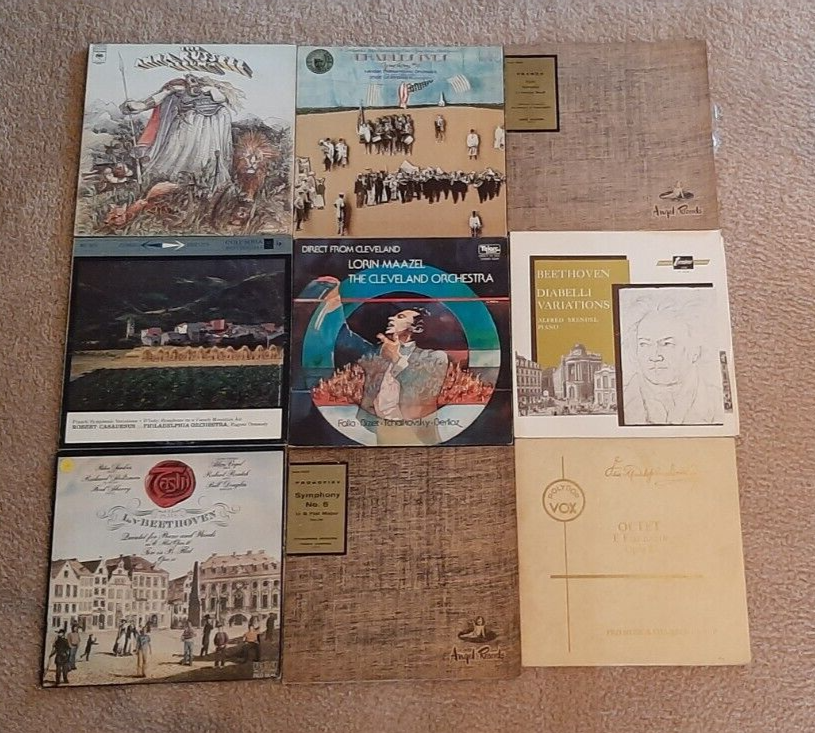 Lot of 9 *CLASSICAL* Vinyl LP Records NEAR MINT to MINT; Franck ...
