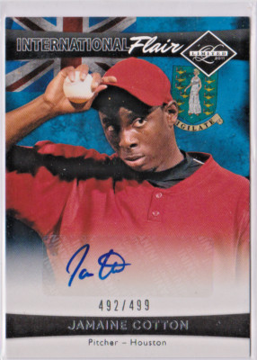 Jamaine Cotton 2011 International Flair Limited SIGNATURE Card #10 /499 ...