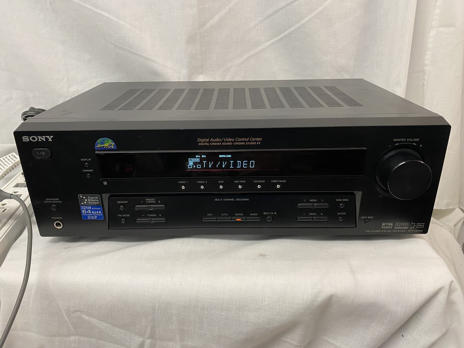 Sony STR-DE595 5.1 Channel 210 Watt Receiver FM/AM Surround Sound ...