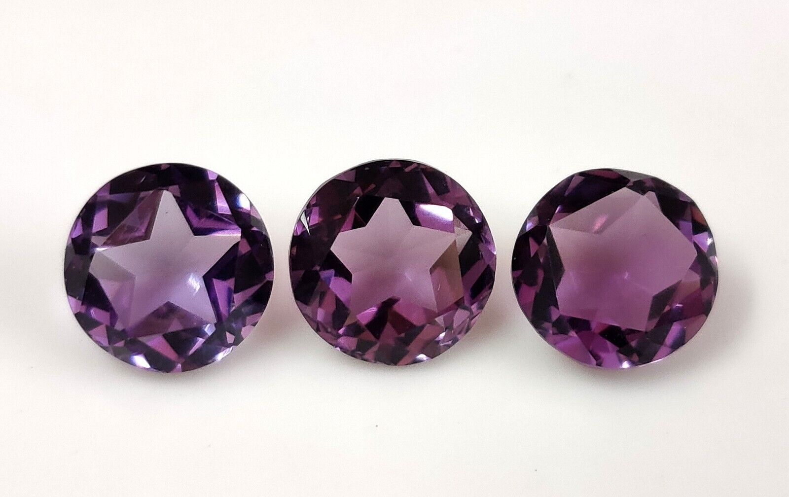 Natural High Quality African Amethyst Texas Star Round Cut 8 mm ...