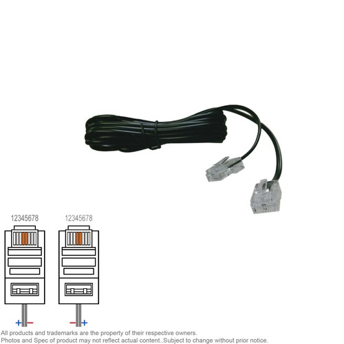 Cable RJ 11 RJ11 6P2C Phone Cord Reversed Reverse Telephone Wire Avaya ...
