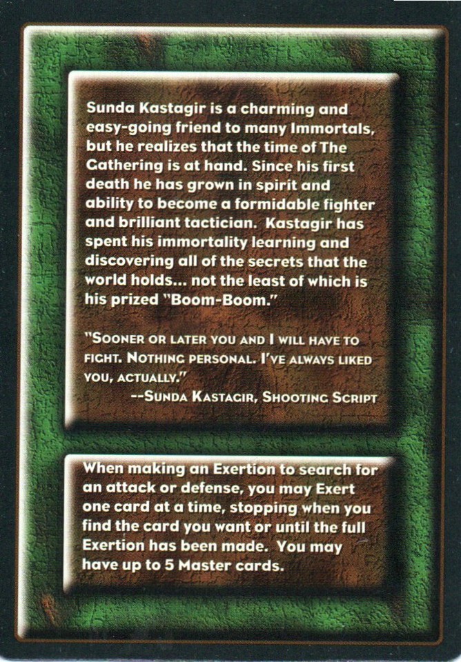 Highlander CCG - The Gathering - Sunda Kastagir | eBay