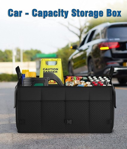 Car Boot Organiser Portable Foldable Heavy Duty Large Car Boot Tidy ...