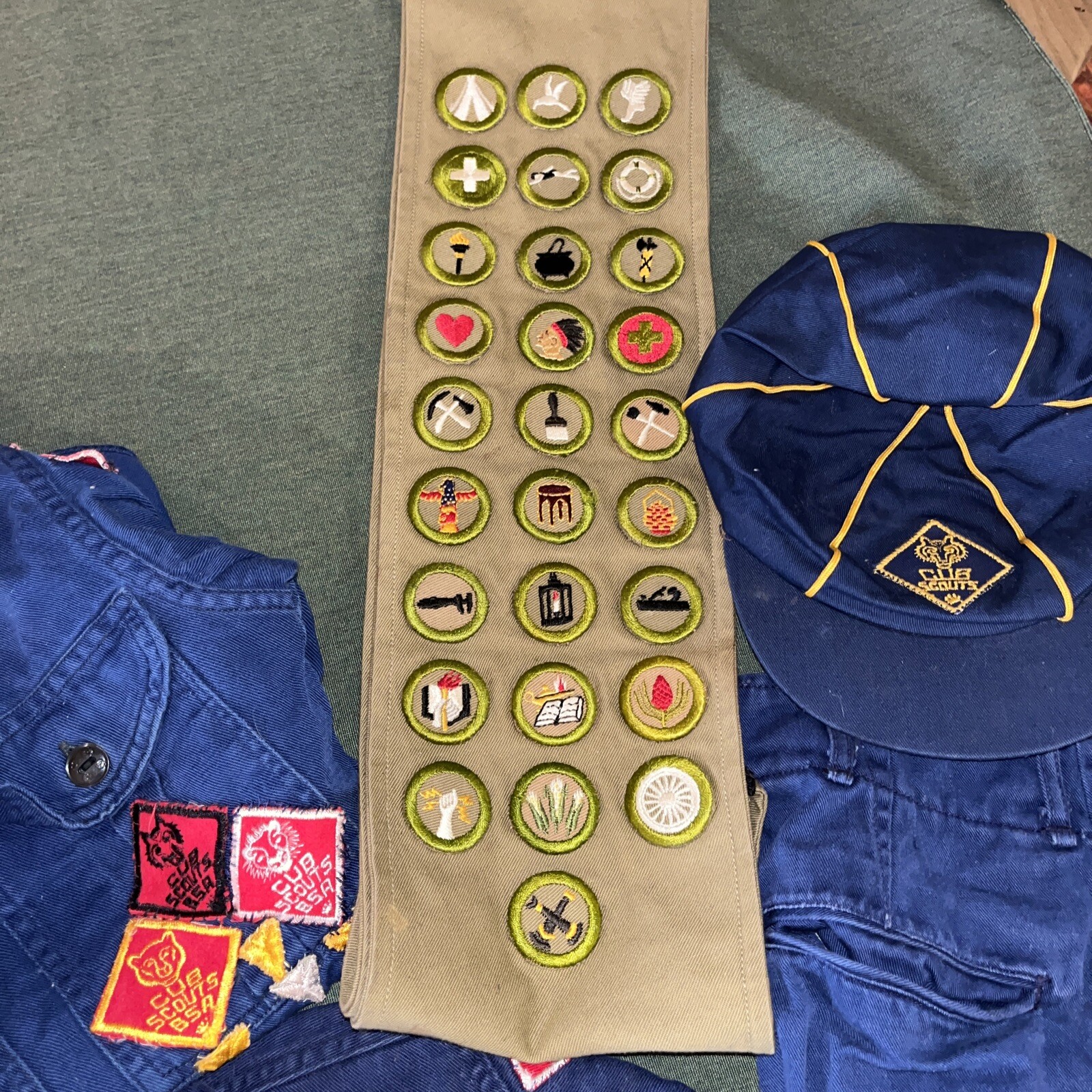 Vintage Cub Scout Uniform Shirts Sash 28 Patches Pants Cap 50’s 60’s | eBay