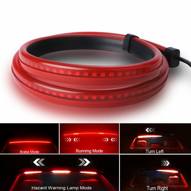35" Car High Mount Third High Brake LED Light Strip Turn Signal Rear ...