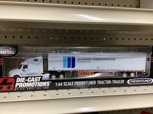 1:64 DCP Freightliner Jacobson Transportation with dry goods trailer ...