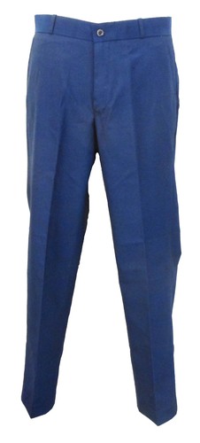 Mens Tonic Blue/Black 60S 70S Retro Mod Vintage Sta Press Trousers ...