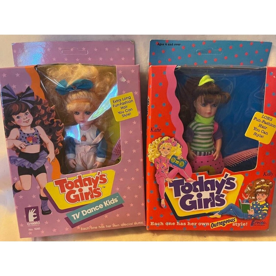 RARE Lot of 4 Vtg 1980's Creata Todays Girls Dolls NIB Barbie Clones | eBay