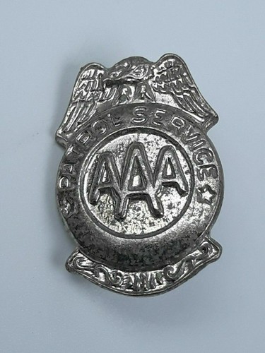 Vintage AAA Patrol Service Eagle Miniature Silver Tone Tie Hat Lapel ...