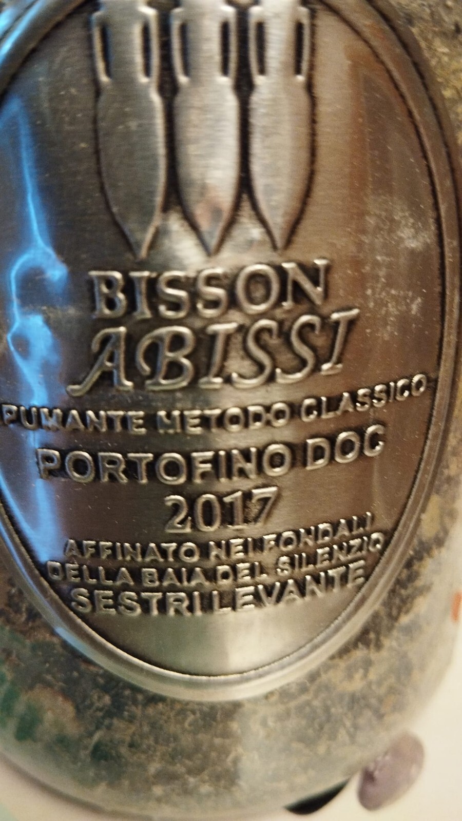 BISSON ABISSI 2017 SPUMANTE PAS DOSE' METODO CLASSICO PORTOFINO LIGURIA ...