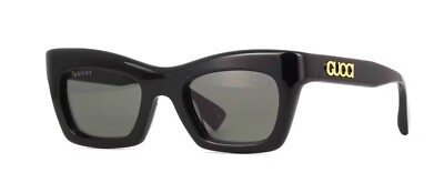 Gucci GG1773S Shiny Black/Grey (001) Sunglasses | eBay