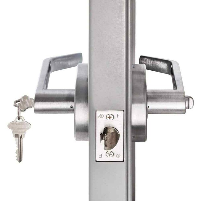 Armor Door 36x80" Fire-Rated Gray Right-Hand Flush Entrance Steel ...