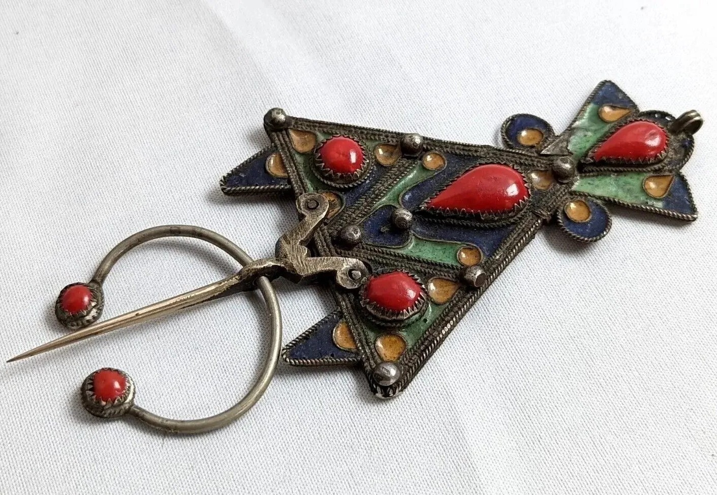 antique Handmade Kabyle Algerian Old fibula can be us… - Gem