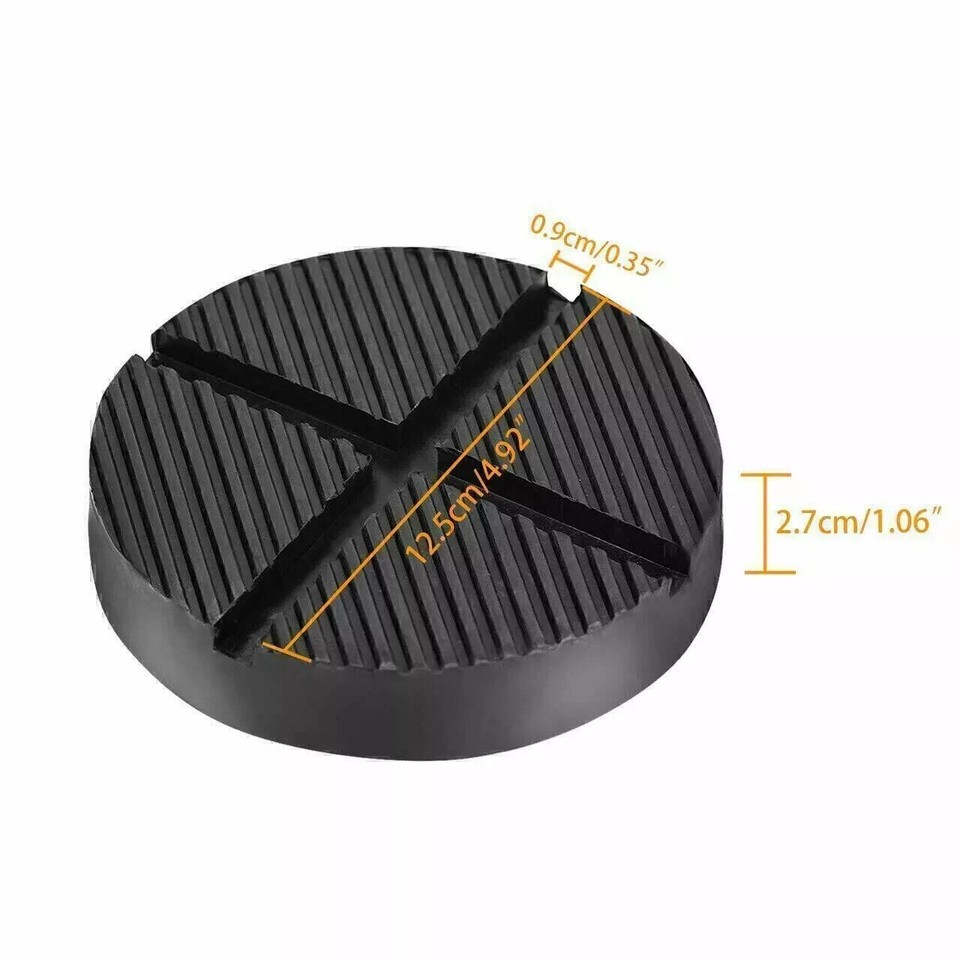 Floor Jack Pads Rubber Adapter Slotted Pad Car Truck Cross Frame Rail ...